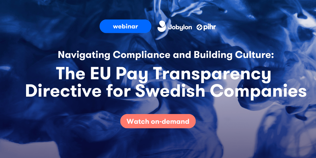 Webinar Recording: The EU Pay Transparency Directive for Swedish ...